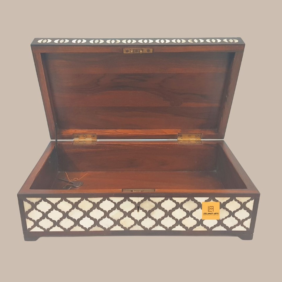 Home Decorative Bone Inlay Storage Box Mughal Design Box | eBay