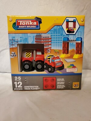 NEW! Tonka Mighty Builders Construction Truck Playset 12 piece Kids ...