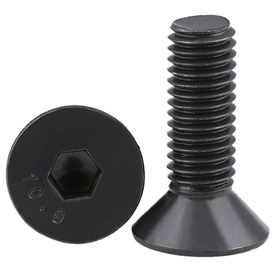 M10 -1.5 Grade 10.9 Alloy Steel Countersunk Flat Head Hex Socket Screws ...