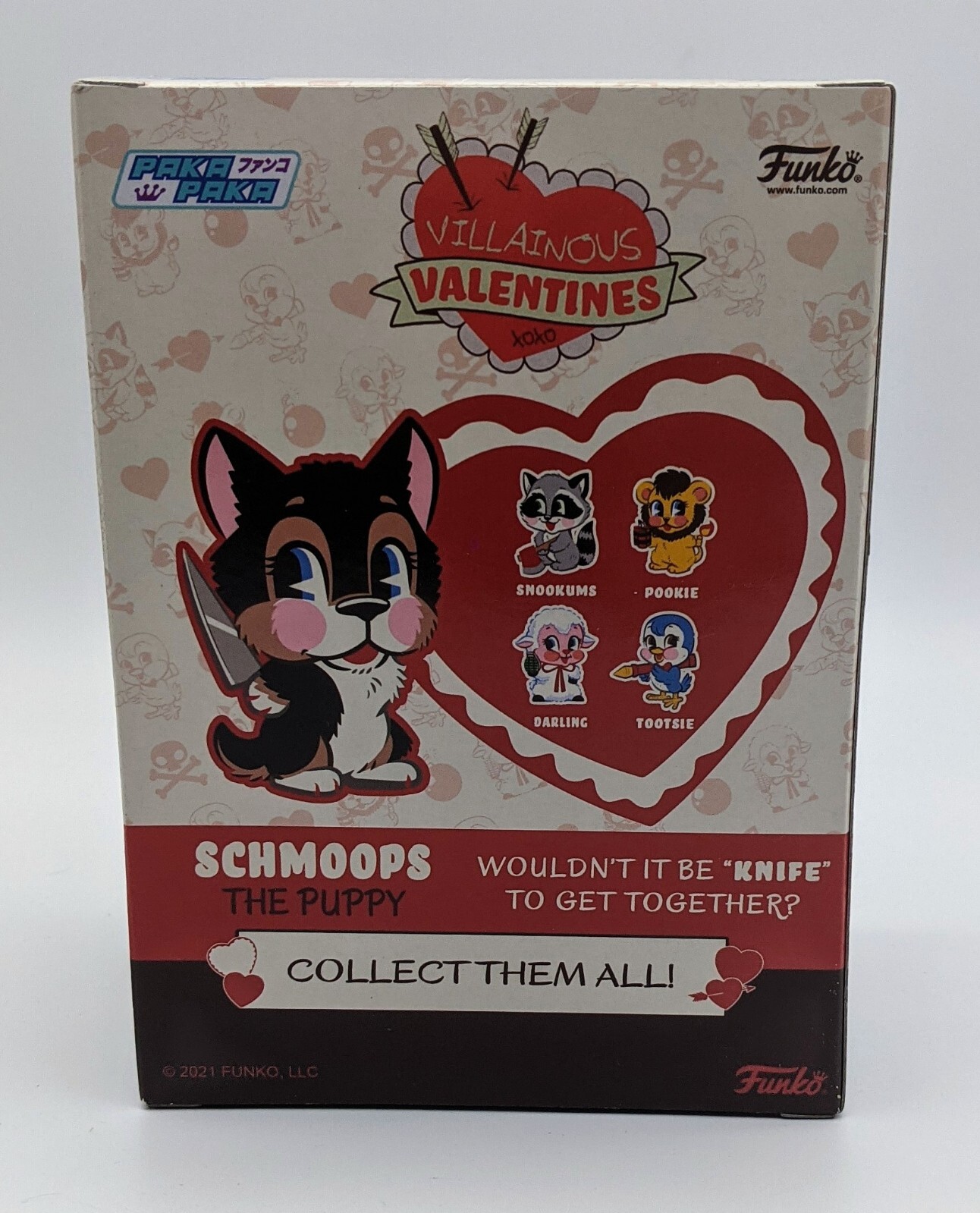 NEW Schmoops the Puppy Paka Pak Figure Funko Villainous Valentines Box ...