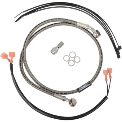 Russell R08838DS Braided Rear Brake Line Kit 00-06 Harley Softail 49516 ...