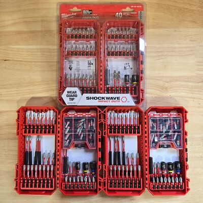 Milwaukee Shockwave Impact Duty Driver Bit Set Fits PACKOUT plus 2x ...