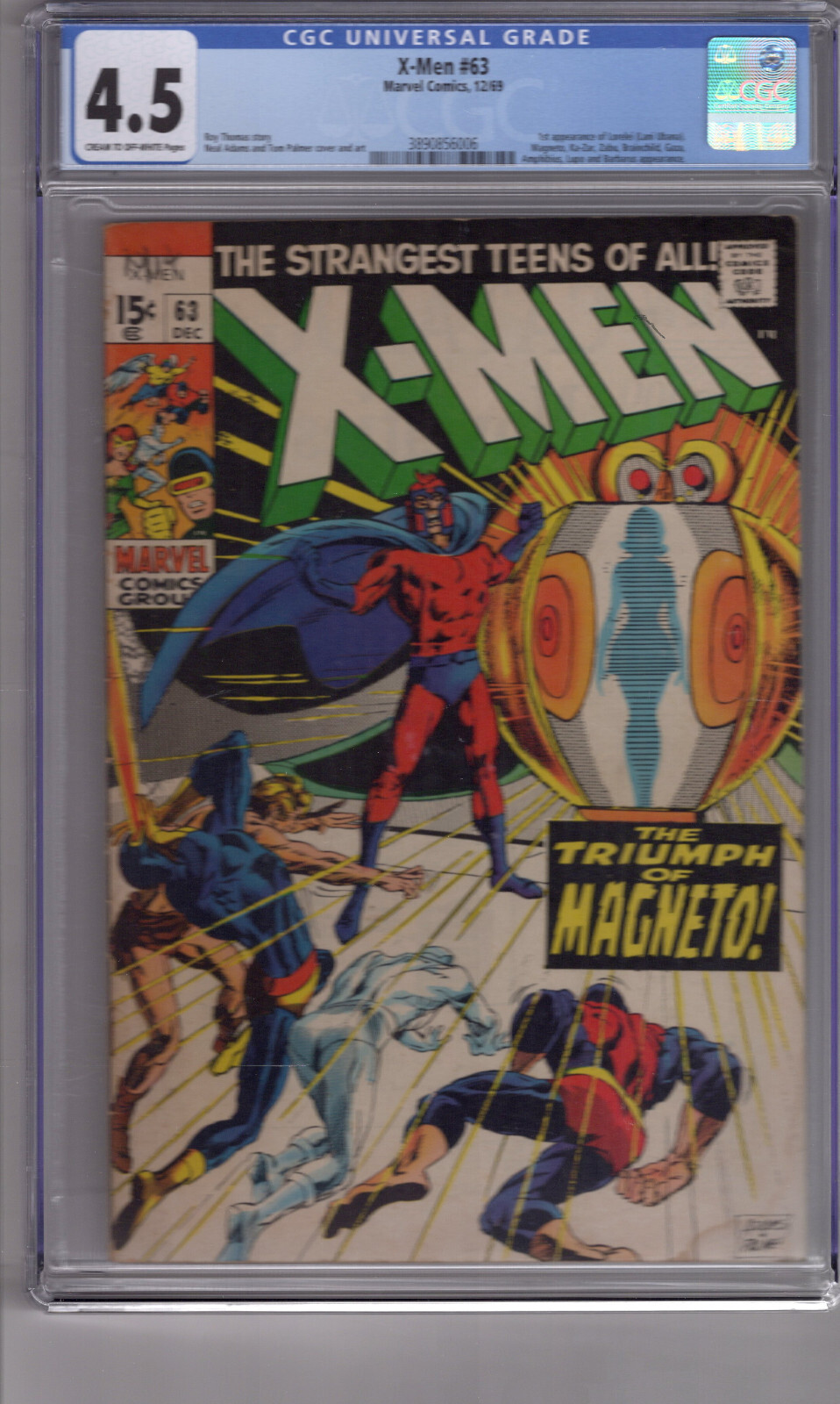 X-Men #63 (1969) 4.5 CGC '1st app...Lani Ubana...Lorelei' | eBay