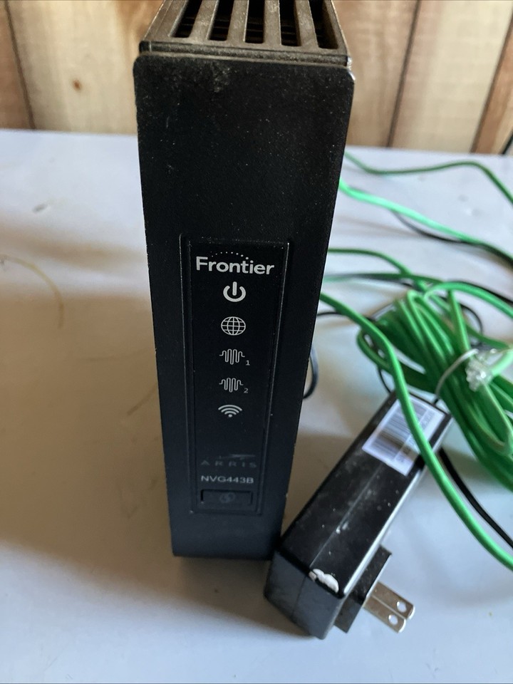 ARRIS Frontier NVG443B Dual Band Wi-Fi DSL Modem Router & Power Cable ...
