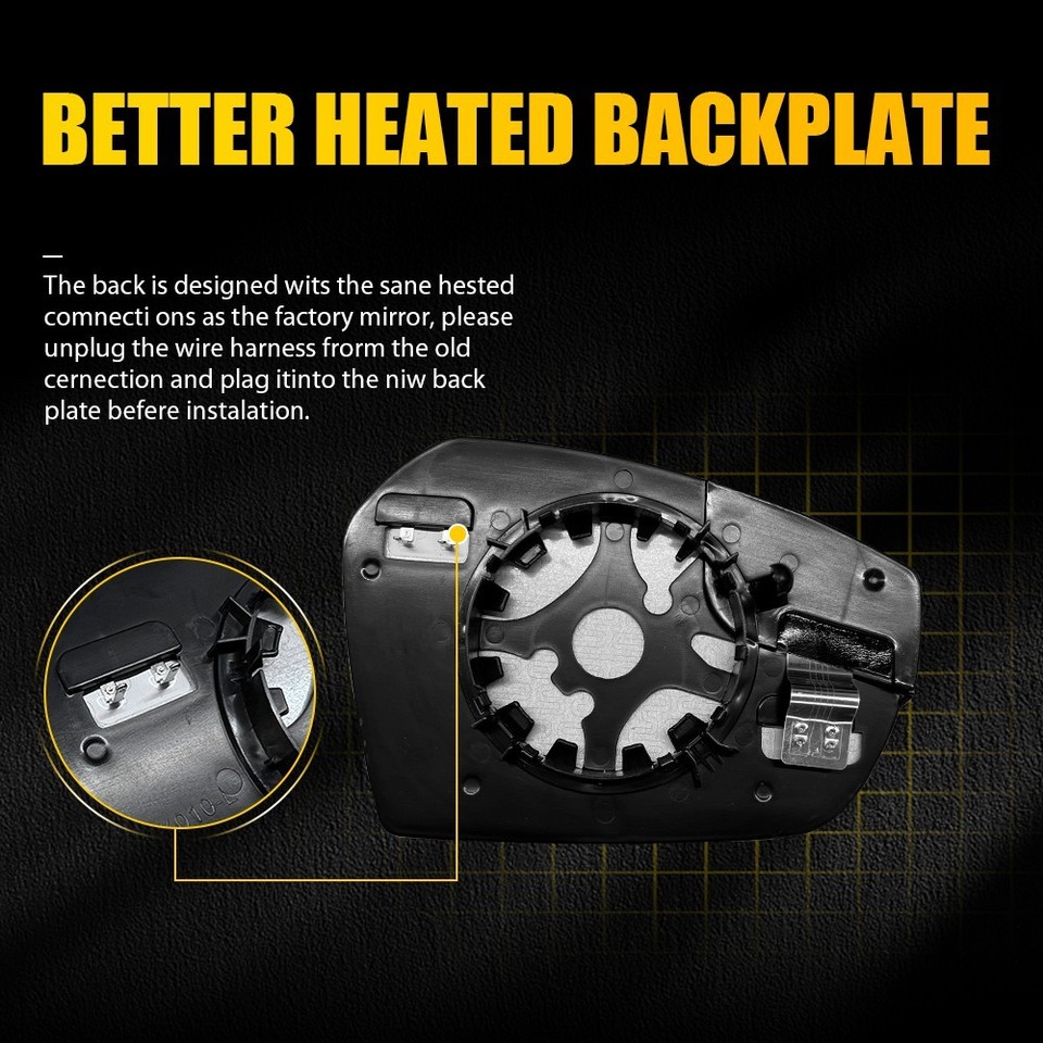 Heated Mirror Glass For 2017-2019 Ford Escape Left Driver GJ5Z17K707G ...