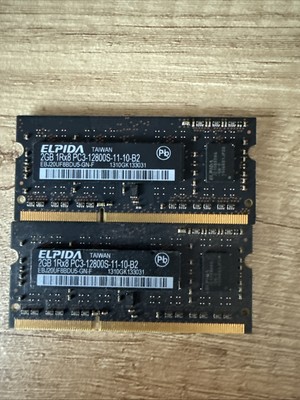 Elpida 4GB (2x 2GB) DDR3 1600MHz C11 (PC3 12800S) SO-DIMM (204-pin ...