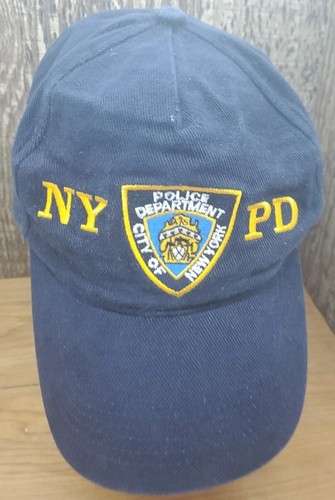 NYPD New York Police Adjustable Hat Cap Blue Strapback One Size ...