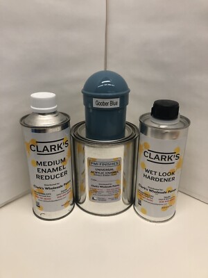 Goober Blue Quart Kit Single Stage ACRYLIC ENAMEL Car Auto Paint Kit | eBay