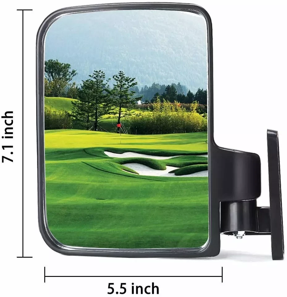Side Mirrors for Yamaha Club Car EZGO Rear View Mirror for Golf Cart | eBay