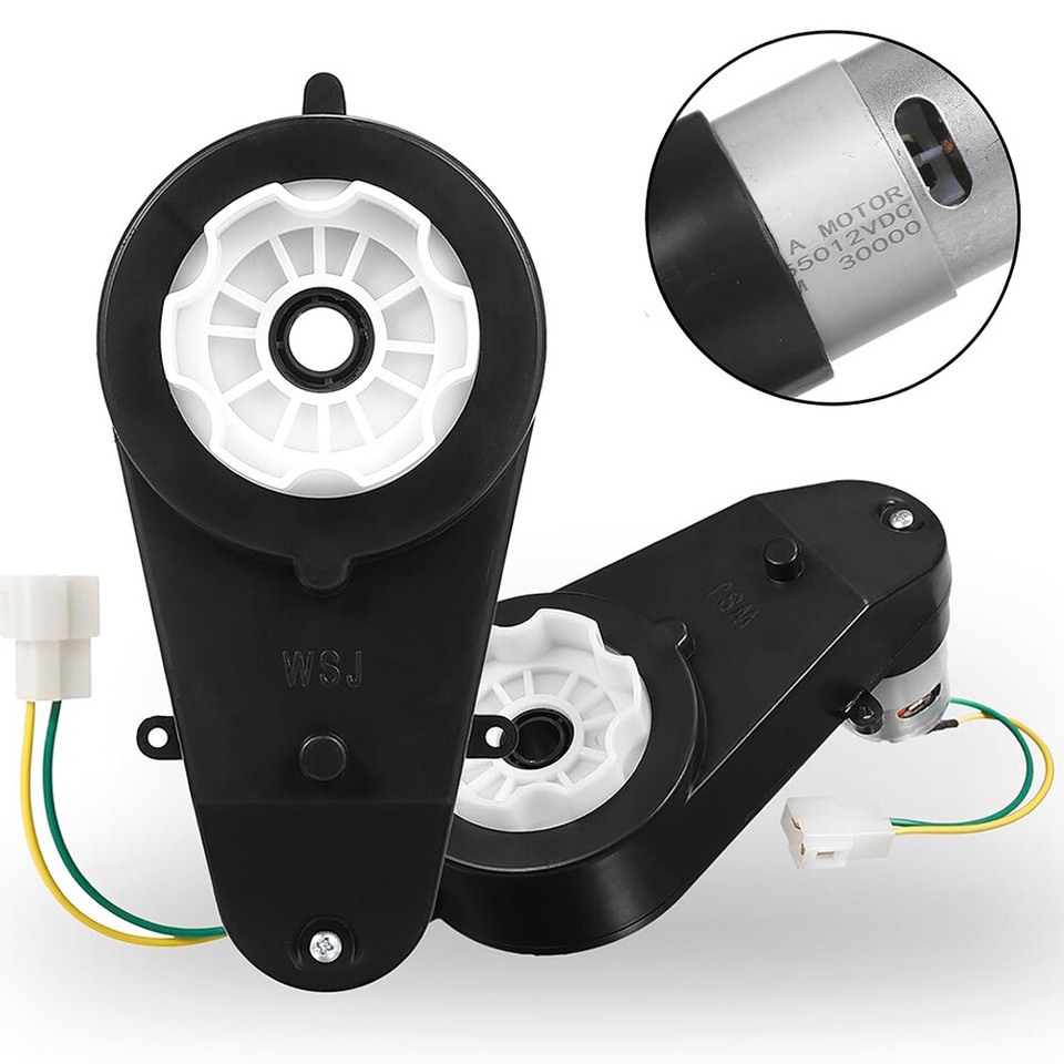 1 Pair Power Wheels Gearbox 12V 35000rpm Motor for Electric Car Kids ...