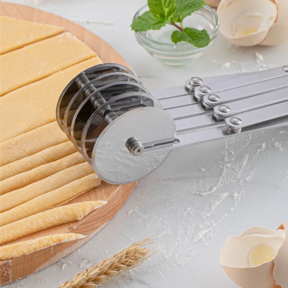 Roller Blade Side Pasta Cutter Stainless Steel Baking Cutter Kitchen ...
