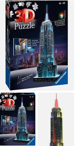RAVENSBURGER Puzzle 3D Empire State Building Edition Spécial Nuit Avec ...