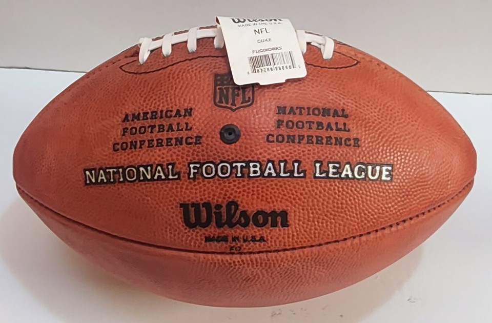 Wilson "The Duke" Official NFL Authentic Game Ball Leather Football | eBay