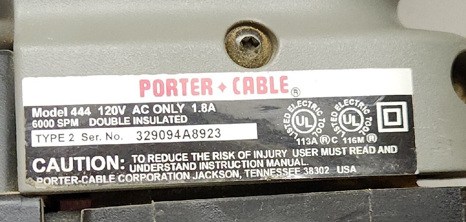 Porter Cable Profile Sander Model 444 | eBay