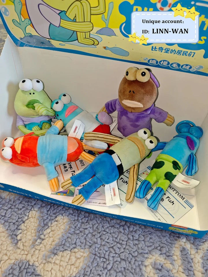 Genuine POP MART Bikini Bottom Buddies Series Confirmed Plush Pendant ...