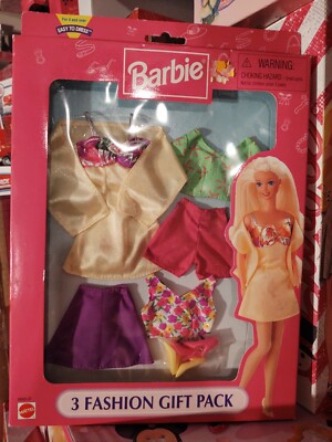 1997 MATTEL BARBIE 3 FASHION GIFT PACK 68585-97 | eBay