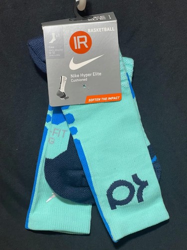 NIKE HYPER ELITE Basketball Crew Socks SX4814-344 - KD Kevin Durant Large BIN 1 | eBay