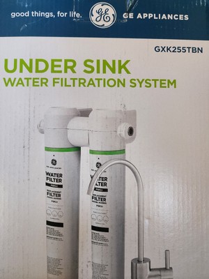 GE Under Sink Dual Stage Water Filtration System with Faucet Model# ...