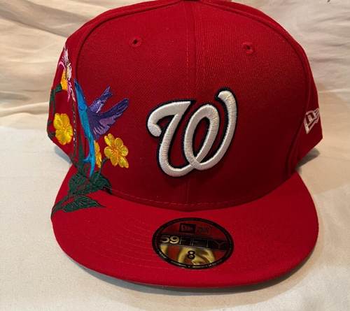 Washington Nationals Hat New Era 59Fifty Baseball Cap Humming Bird Bee ...