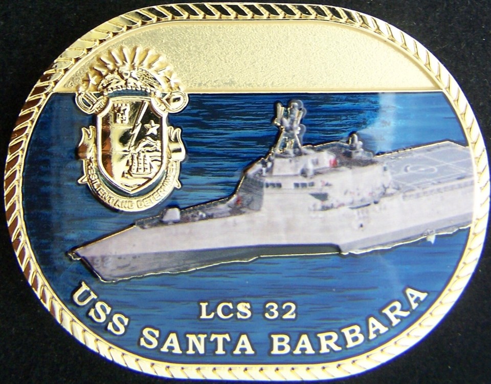 USS Santa Barbara LCS 32 Navy Challenge Coin | eBay