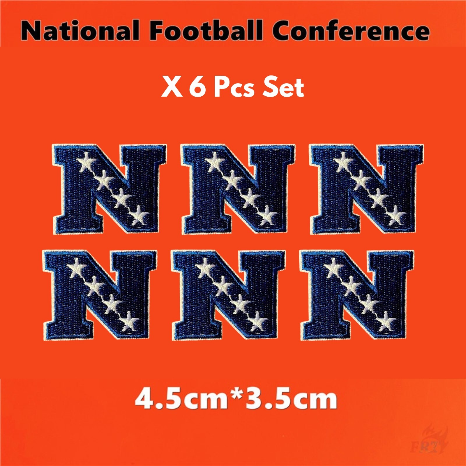 6 Pcs NFC Iron on Patch National Football Conference Logo NFL Free ...