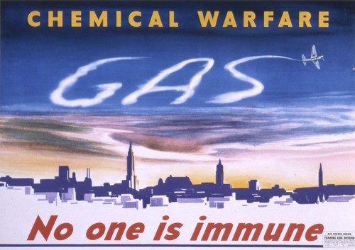 WWII US Propaganda Poster Chemical warfare no one is immune WW2 Print ...