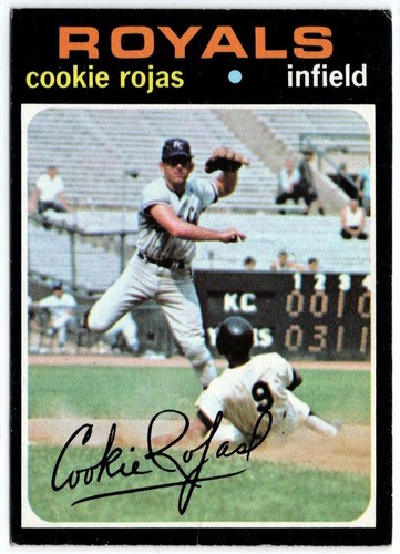 1971 Topps #118 Cookie Rojas VG Baseball Card Kansas City Royals ...