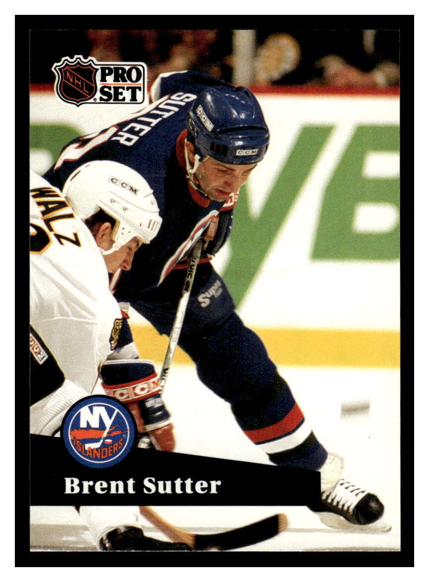 1991 Pro Set #154 Brent Sutter - New York Islanders | eBay