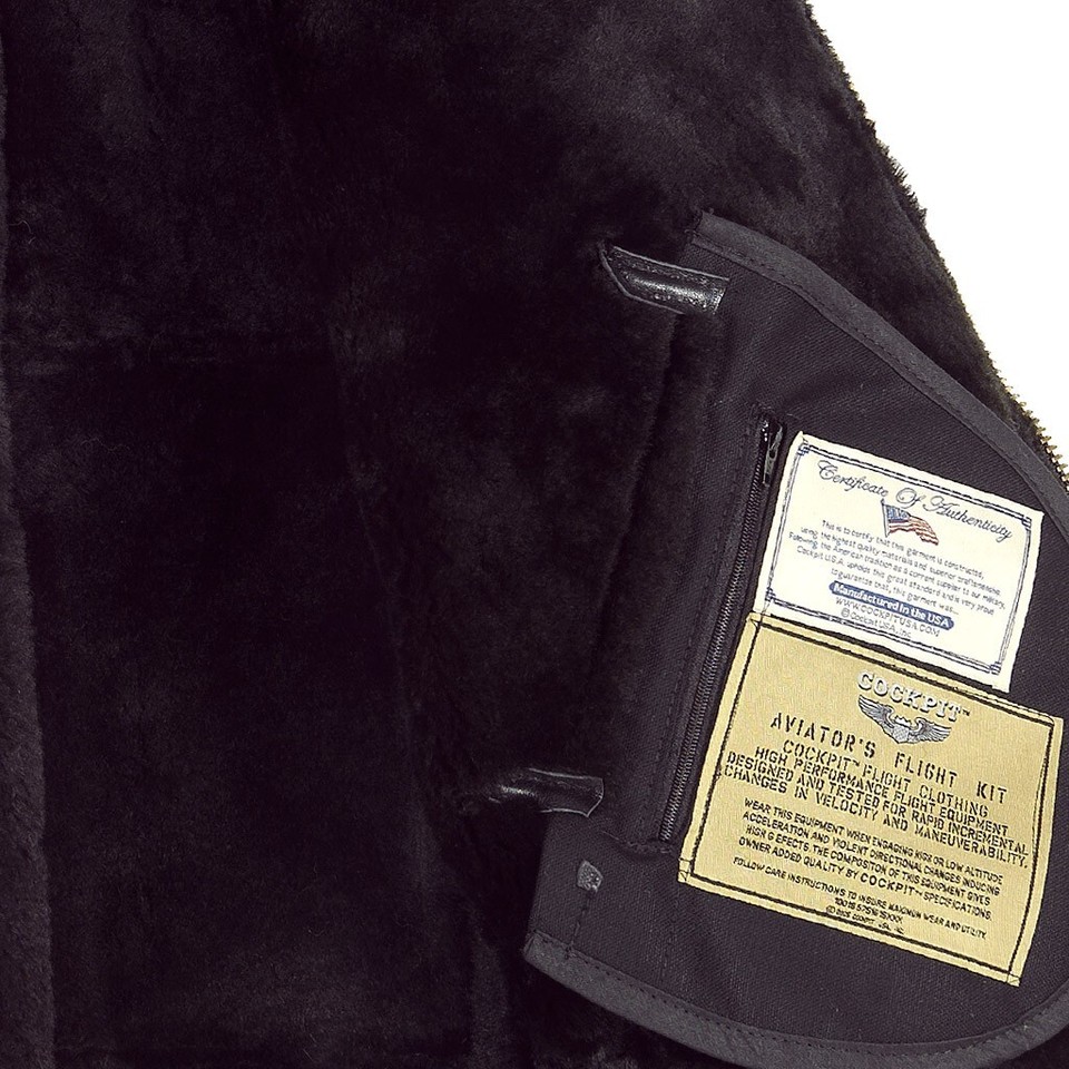 COCKPIT USA B-3 Authentic Sheepskin Jacket Z2102BM USA MADE | eBay