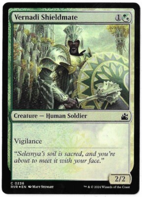 MTG Vernadi Shieldmate FOIL Ravnica Remastered (RVR) Common Magic #0236 ...