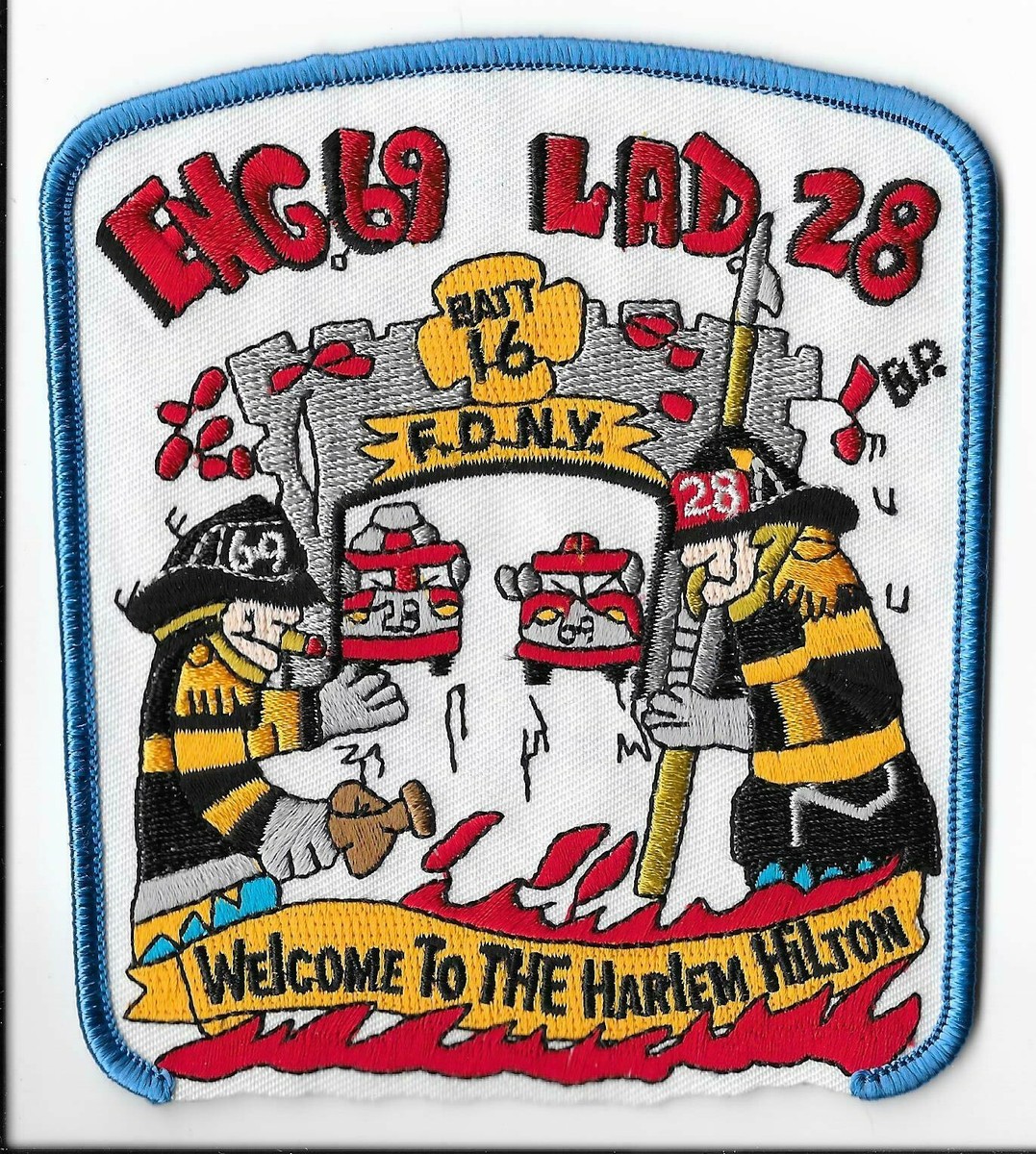Fdny Company Logo New York City Engine 238 Fire Patch V4 Blue
