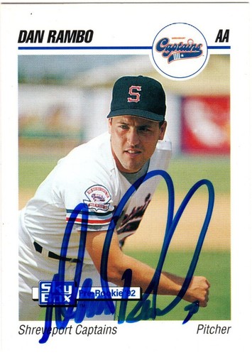 Dan Rambo Autograph 1992 SkyBox Pre-Rookie AA Minor League Auto GIANTS ...