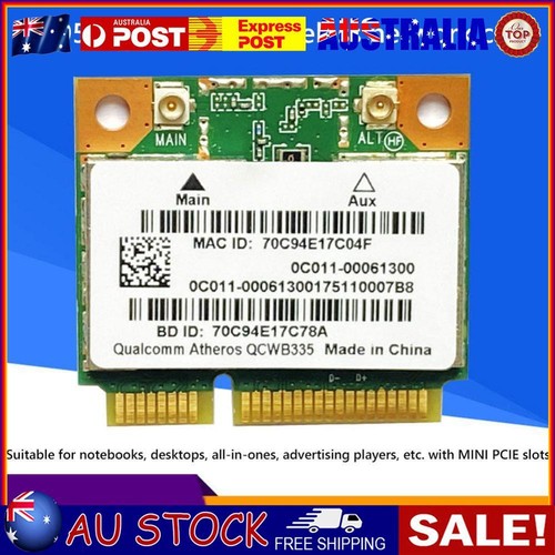 QCWB335 Mini PCI Express Wireless WiFi Bluetooth 4.0 Card Adapter for ...