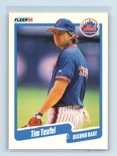 1990 Fleer Staight from the pack!!! Tim Teufel New York Mets #218 | eBay