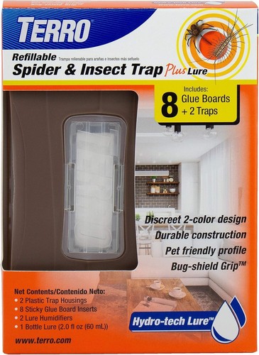 TERRO Refillable Spider Insect Trap Attracts Pests Hydro-tech Lure 8 ...