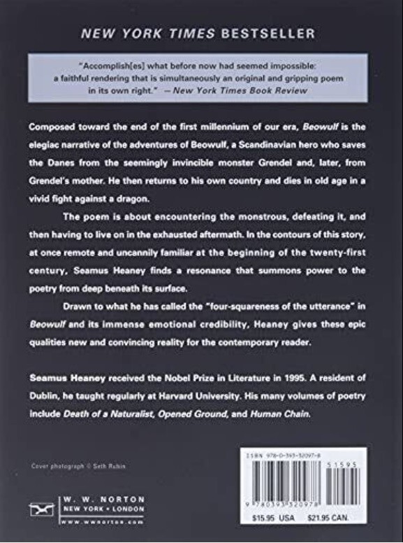 BEOWULF A New Verse Translation By SEAMUS HEANEY Bilingual Edition ...
