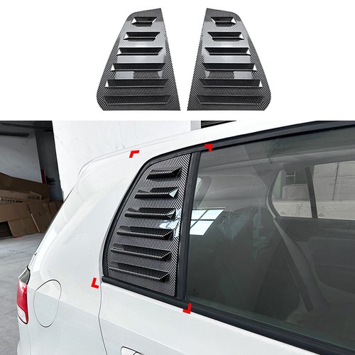 Carbon Look Rear Side Window Louver Shutter Trim For VW Golf 6 mk6 2008 ...