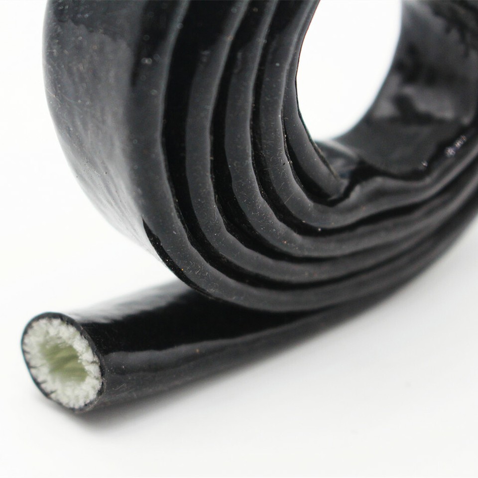 1" ID Black Silicone Insulation Heat Shield Sleeve 5Ft for 16AN Oil ...
