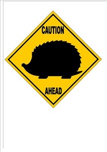 Hedgehog Metal Sign Hedgehog Novelty Road Sign Wall Hanging Door Plaque ...