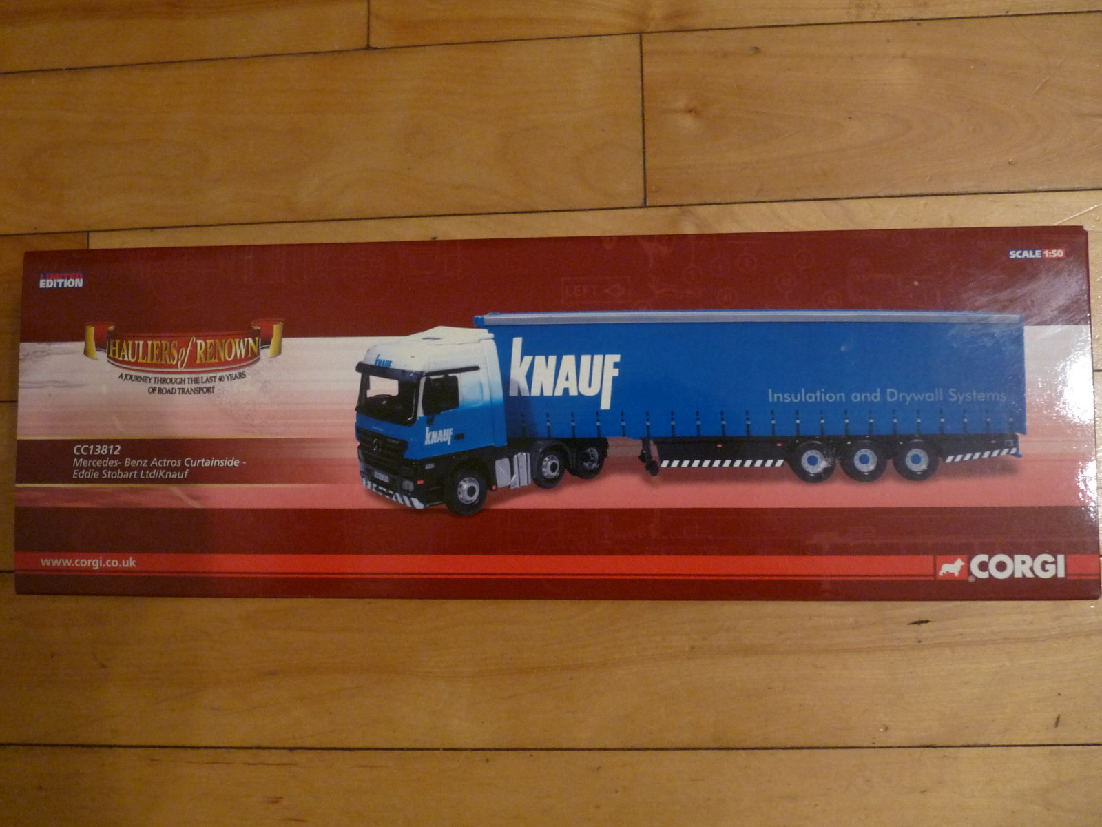 Corgi Lorry CC1382 MERCEDES BENZ ACTROS EDDIE STOBART KNAUF LIMITED ...