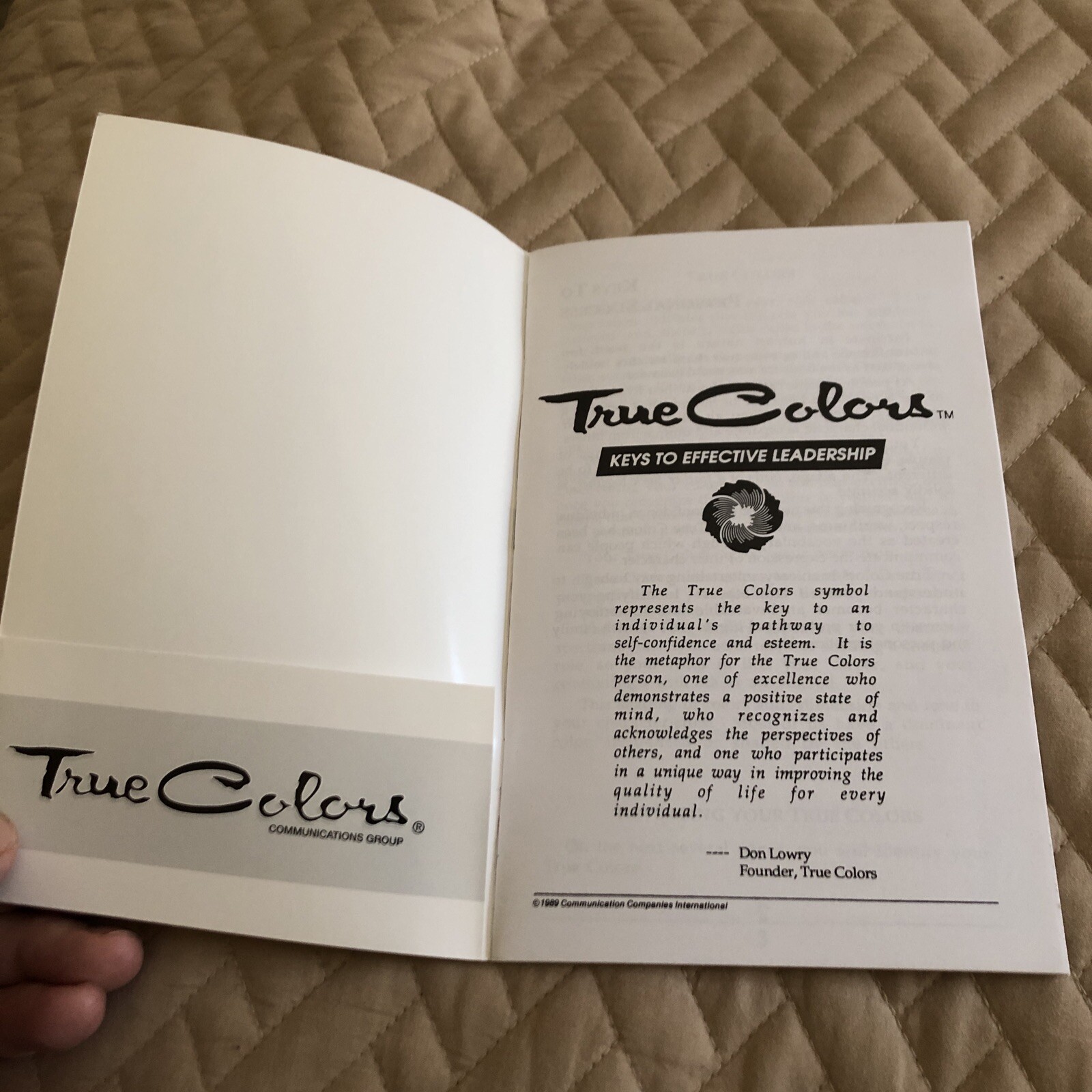 Don Lowry’s True Colors - Keys To Effective Leadership - New | eBay