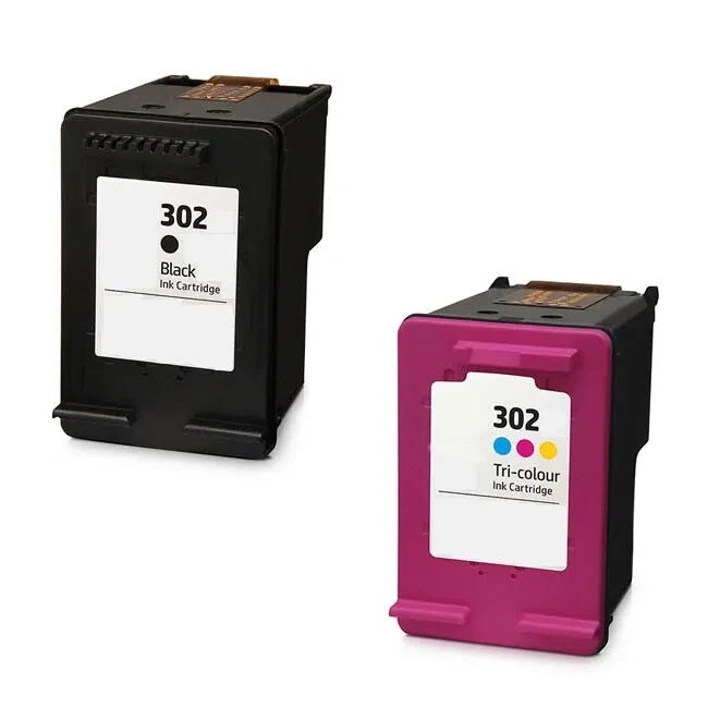 Refilled Ink For HP 302XL Black And 302 Colour Ink Cartridges | eBay UK