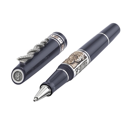 Marlen Ippocrate (Hippocrates) Rollerball Pen Silver Rod of Asclepius # ...