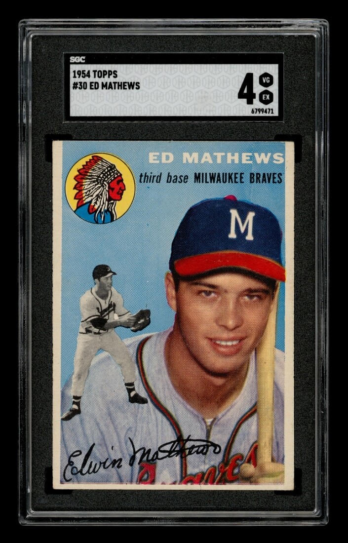 Eddie Mathews Baseball Cards Cross Two Eras