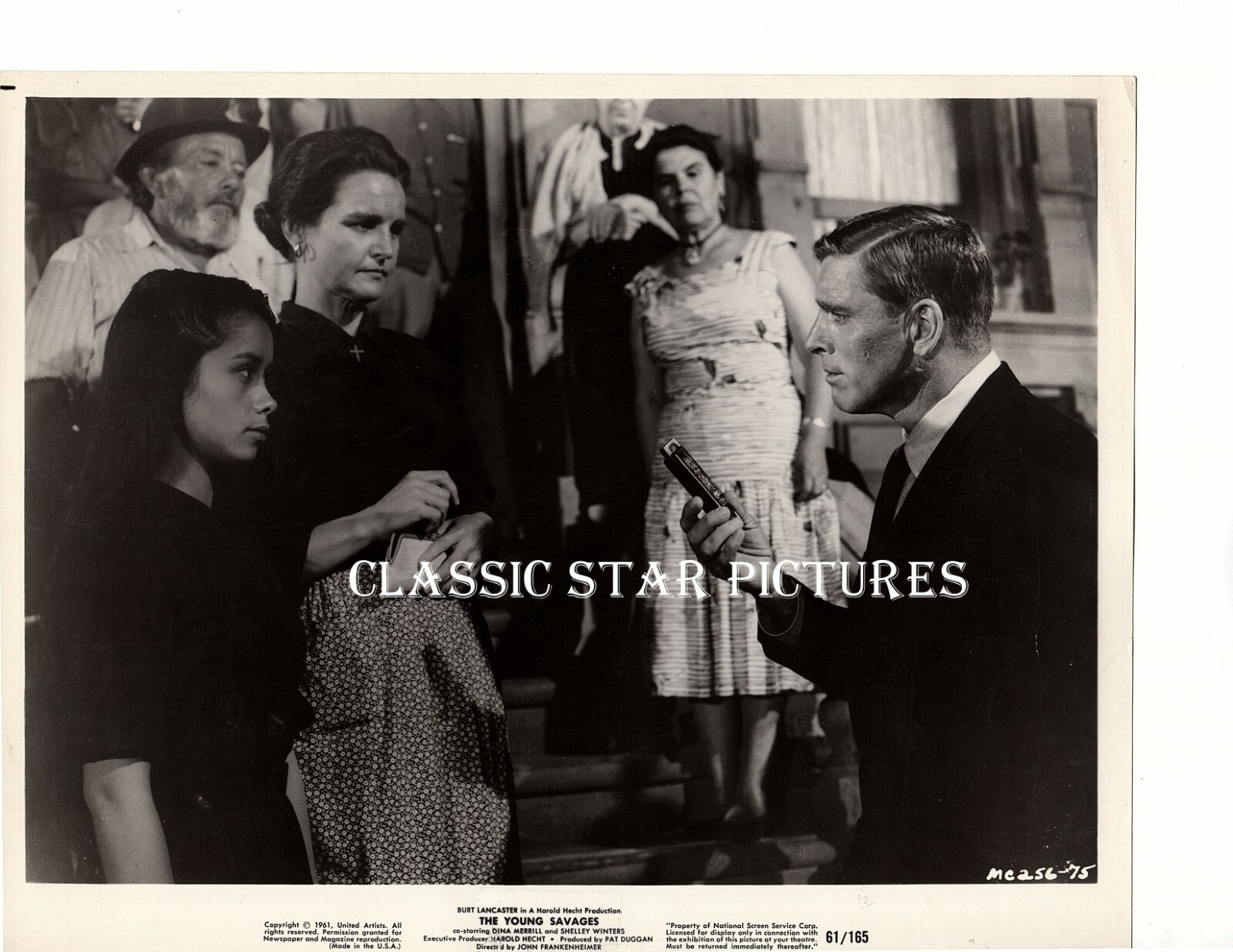 R1275 Burt Lancaster Vivian Nathan Roberta Shore The Young Savages 1961 ...
