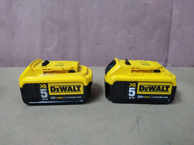 2Pack Dewalt DCB205 20V MAX XR 5.0 Ah Compact Power Tool Battery #108 ...