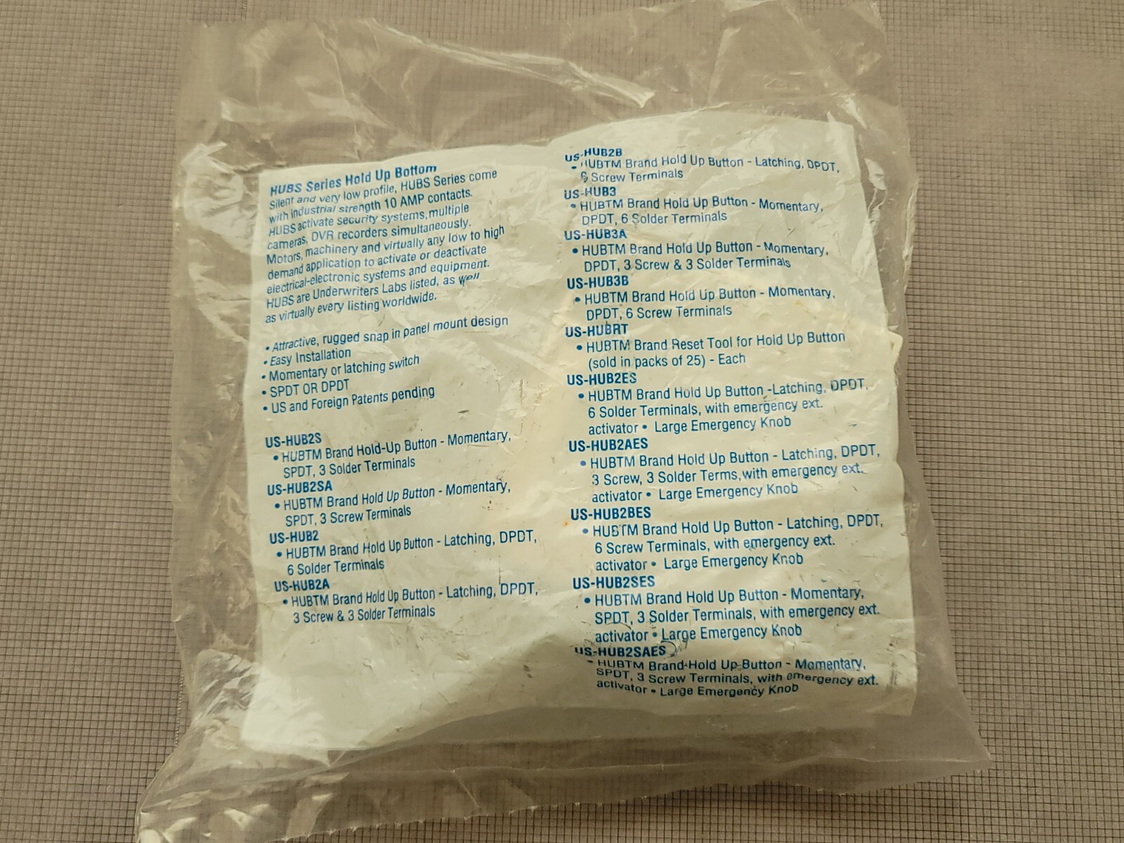 USP HUB2SA SPDT Hold Up Button Momentary Terminal for sale online | eBay