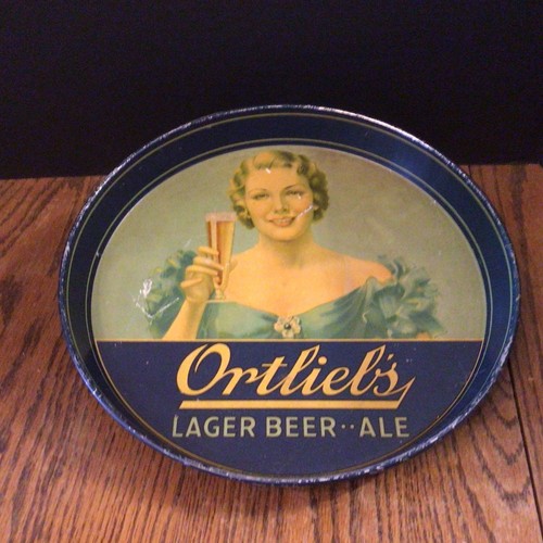 Genuine 1942,Ortliebs Lager Beer-Ale Tray,used condition | eBay
