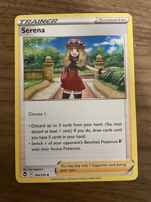4x Serena 164/195 Silver Tempest - Pokemon Trainer Card - Playset Mint ...