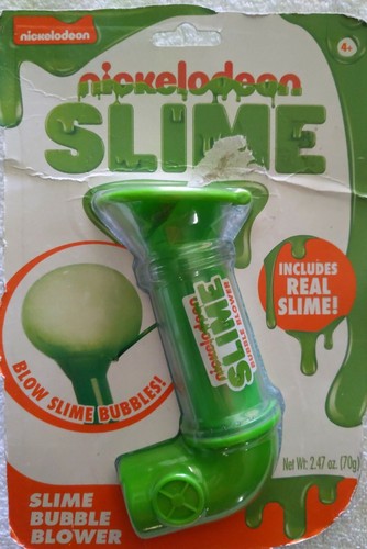 Nickelodeon Slime Bubble Blower Includes Slime | eBay